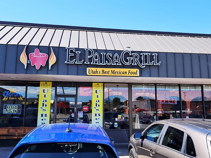 El Paisa Grill announces itself with understated confidence, its "Utah's Best Mexican Food" sign not a boast but a simple statement of fact.