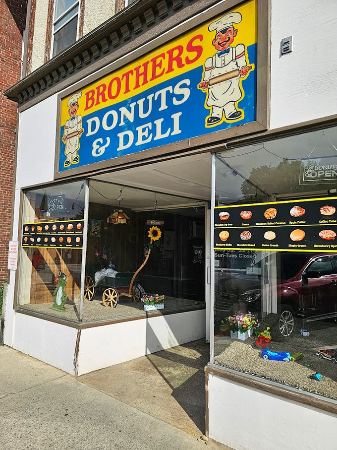 The iconic blue and yellow sign beckons like a lighthouse for the sugar-deprived. This unassuming storefront houses Franklin's sweetest treasures.