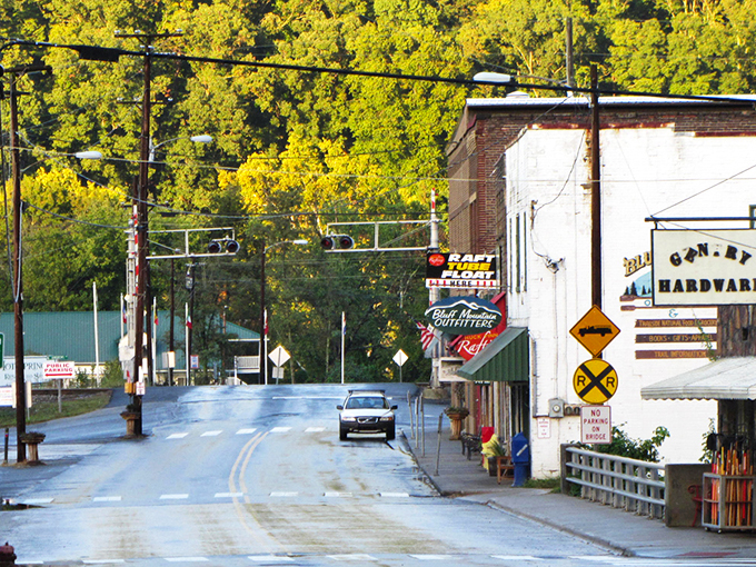 Downtown Hot Springs welcomes visitors with its charming storefronts and mountain backdrop&mdash;small town America at its most inviting.
