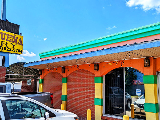 The unassuming exterior of La Oaxaquena might not scream "culinary destination," but those trucks in the parking lot tell the real story&mdash;locals know where the good stuff is.