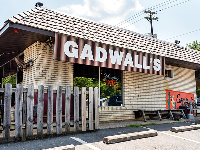 The unassuming exterior of Gadwall's Grill proves once again that the best food often hides behind the most modest facades. Those striped awnings have sheltered hungry Arkansans for generations.