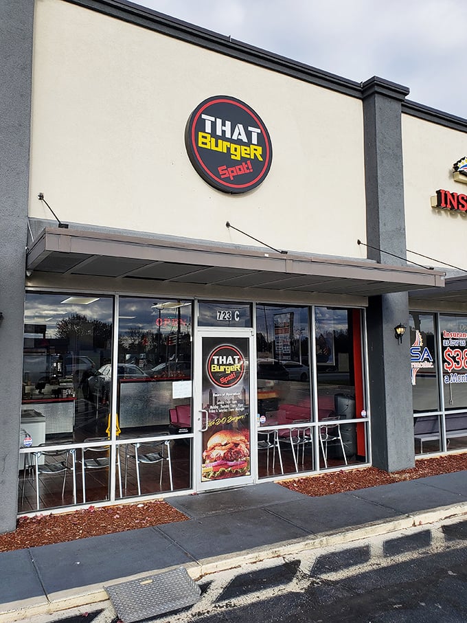 The unassuming storefront might not scream "burger paradise," but like all great food adventures, the best treasures often hide in plain sight.