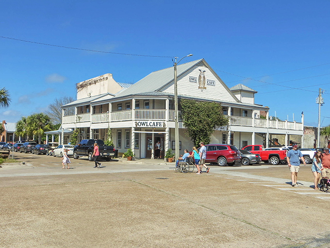 Historic charm meets coastal tranquility in downtown Apalachicola, where time slows down and buildings tell stories of maritime glory days.