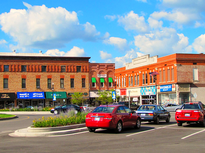 Angola's town square feels like stepping into a Norman Rockwell painting, complete with that impressive Civil War monument standing sentinel over daily life.