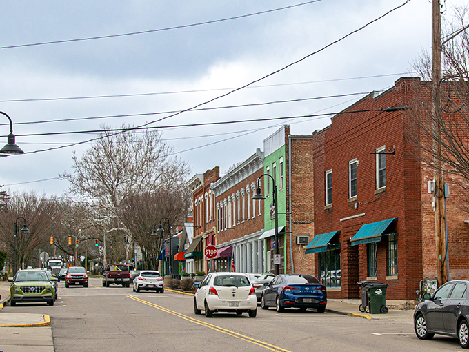Yellow Springs' main street feels like stepping into a Norman Rockwell painting where everyone got really into indie music and organic kale.