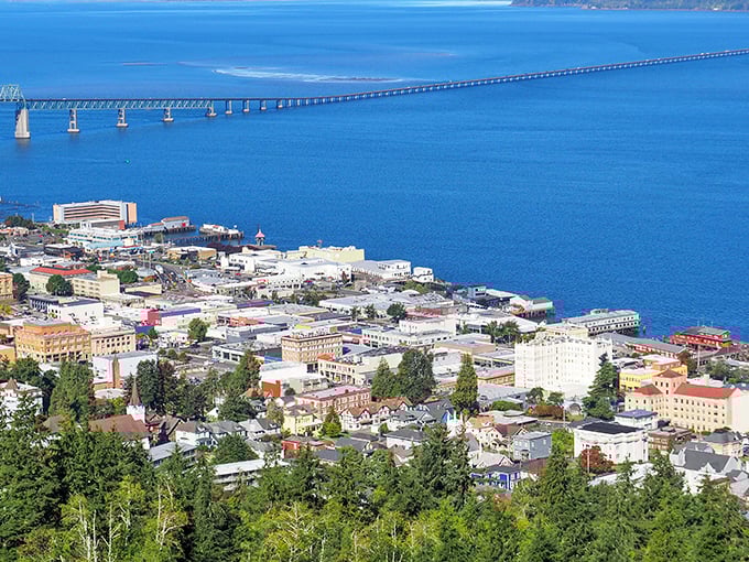 Downtown: Astoria's historic downtown feels like stepping into a movie set&mdash;because it literally has been one. J.C. Penney still anchors this timeless main street.