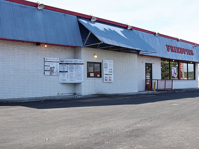 The unassuming exterior hides culinary treasures like a poker player conceals a royal flush. This modest brick building houses hand-held happiness waiting to be discovered.