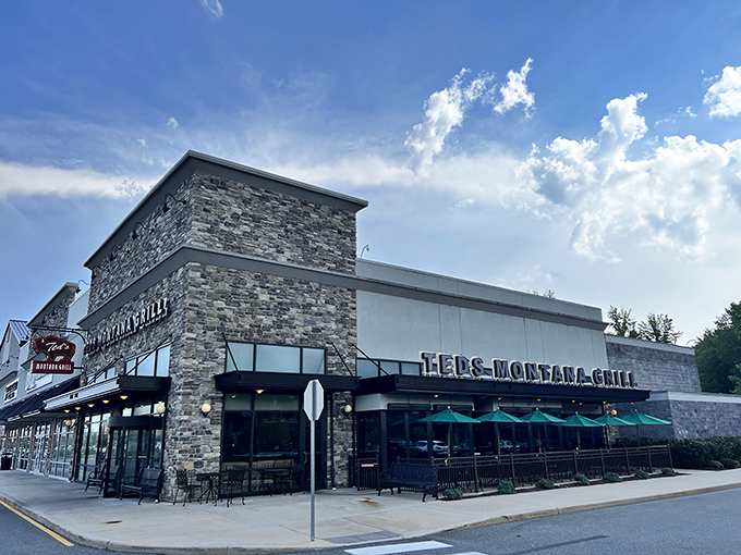 Ted's Montana Grill stands proud in Newark, its stone facade and green awnings promising a taste of the American West with Delaware hospitality.