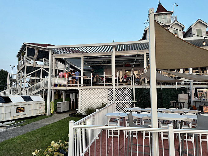 Rick's Caf&eacute; Boatyard's exterior offers that rare Indiana miracle&mdash;waterfront dining that makes you forget you're hundreds of miles from any ocean.