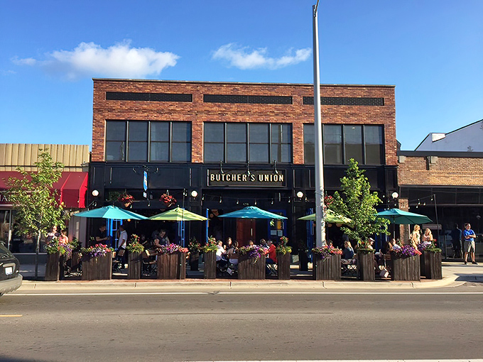 The unassuming brick fa&ccedil;ade with striking blue doors is Grand Rapids' worst-kept secret. Like finding a speakeasy without needing the password.
