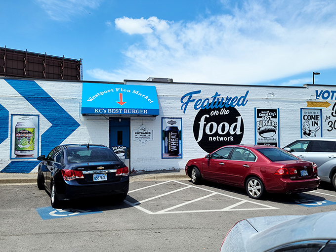 The humble white exterior with bold "Food Network" credentials is Kansas City's version of a treasure map &ndash; X marks the burger spot. 