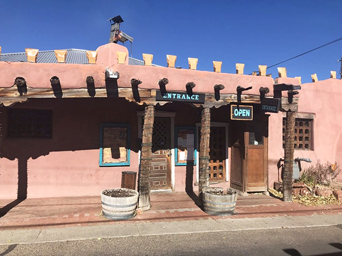 The iconic adobe fa&ccedil;ade of High Noon stands like a sentinel of Southwestern cuisine, complete with wooden vigas and that unmistakable New Mexican charm.