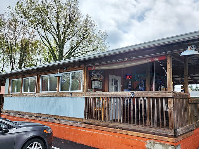 The unassuming exterior of Eadie's Fish House proves once again that the best seafood often hides in the most modest buildings. Culinary treasures don't need fancy facades.