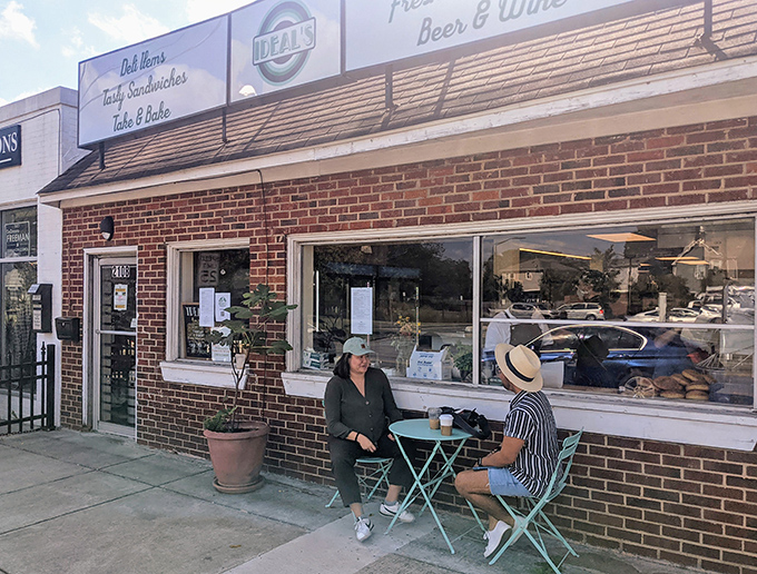 The unassuming storefront of Ideal's hides sandwich greatness within. That simple sign promises more than groceries&mdash;it's a beacon for bread-based bliss. 