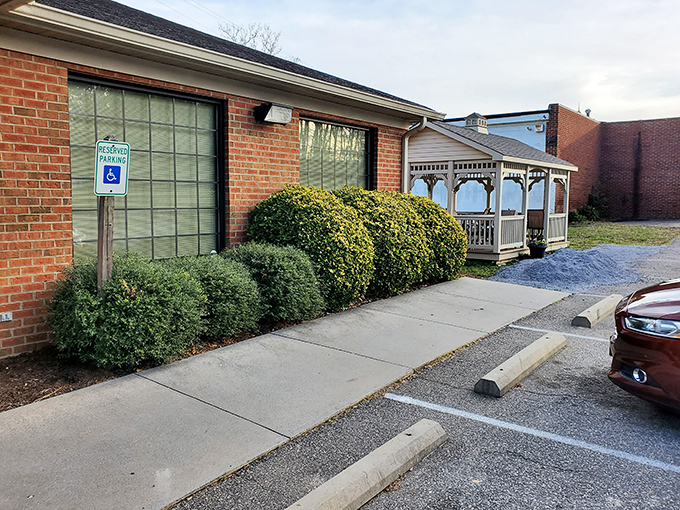 The unassuming exterior of Route 1 Country Store stands like a culinary speakeasy &ndash; hiding sandwich treasures within.