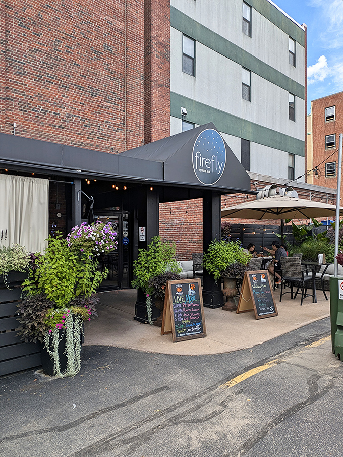 Tucked away on a Manchester side street, Firefly's lush greenery and inviting awning beckon you like an old friend with exceptional taste in restaurants.