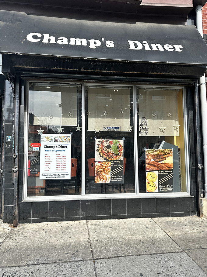 The unassuming black awning of Champ's Diner hides culinary treasures that would make even the most jaded food critic do a double-take.