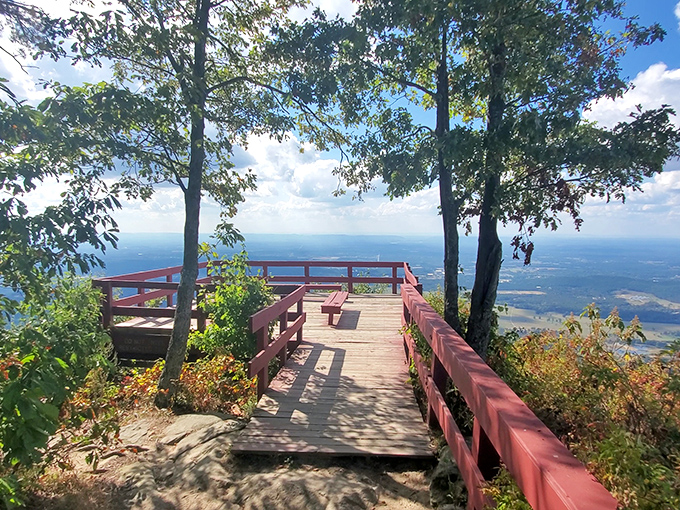 Mother Nature's balcony awaits at Fort Mountain's overlook, where even the most devoted couch potatoes will find themselves suddenly inspired to contemplate life's big questions.