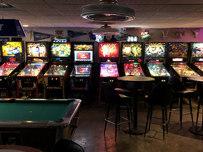 Where nostalgia meets nightlife: the 403 Club's unassuming exterior hides a wonderland of flashing lights and analog joy waiting inside.