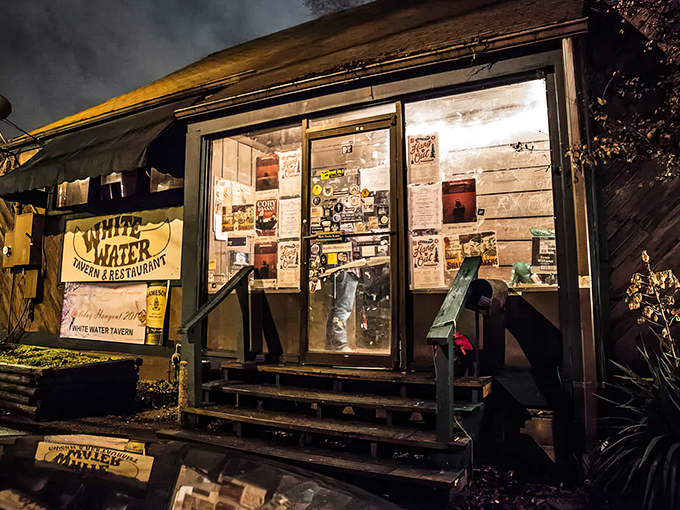 The unassuming wooden exterior of White Water Tavern stands as Little Rock's worst-kept secret, string lights promising adventures that Instagram filters can't capture.