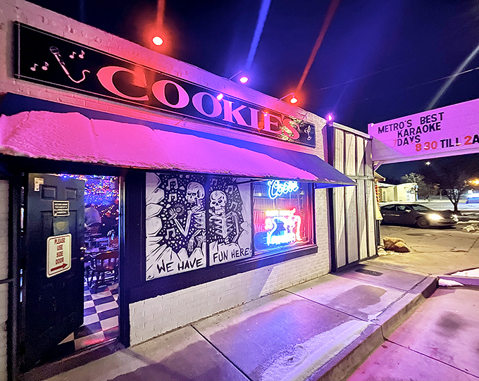 "Small bar, big personality" isn't just a slogan at Cookie's on Western&mdash;it's truth in advertising with that giant Coop 66 beer can standing sentinel.