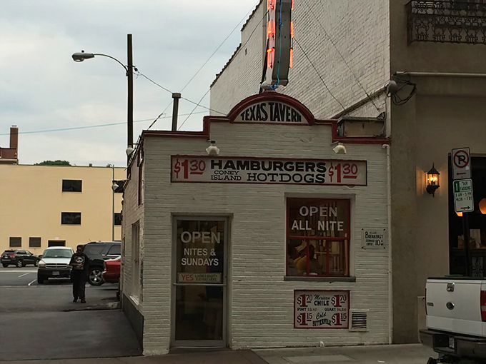 The unassuming white brick exterior of Texas Tavern has been welcoming hungry Roanokers since 1930. Time stands still at this corner institution.