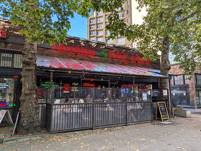 The neon signs promise "cocktails" and "open 24 hours" like old friends beckoning you into this Seattle institution that's been keeping it real since 1929.