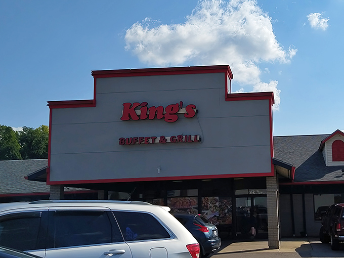 The unassuming exterior of King's Buffet & Grill hides a culinary wonderland within&mdash;like finding Narnia in a strip mall.