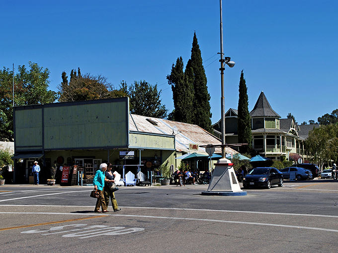 Downtown Los Olivos looks like a film set where small-town America and wine country had a beautiful baby. Those Victorian-era buildings aren't messing around with charm.