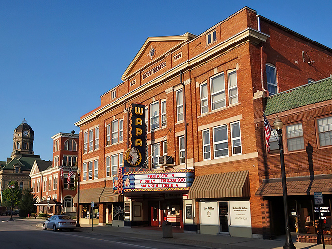 Downtown Wapakoneta invites you to stroll its charming streets where history and small-town hospitality blend perfectly under wide Midwestern skies.