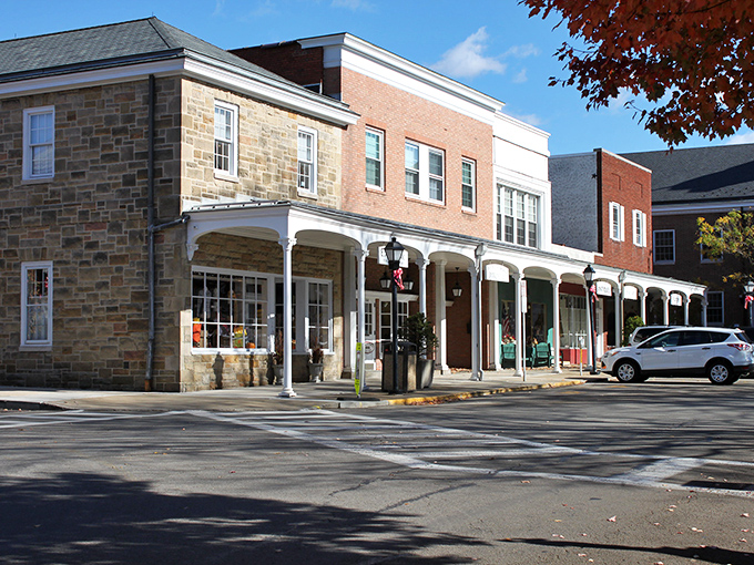 Ligonier's historic downtown welcomes visitors with its classic brick facades and charming storefronts—small-town America that somehow escaped the curse of franchise blandness.
