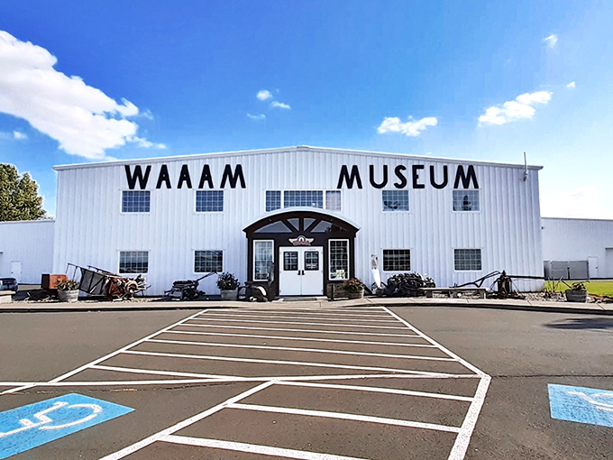 The unassuming exterior of WAAAM belies the mechanical wonderland within, like finding a treasure chest disguised as a shoebox. 