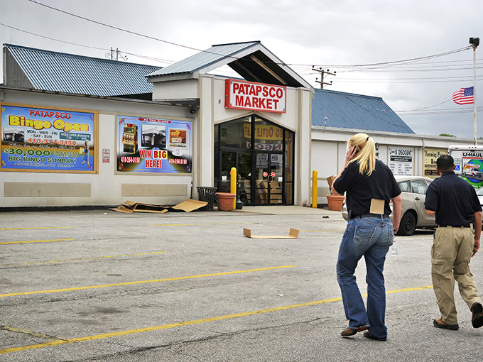 The unassuming exterior of Patapsco Market belies the treasure trove within. Like a poker player with a royal flush, it keeps its best cards hidden inside.