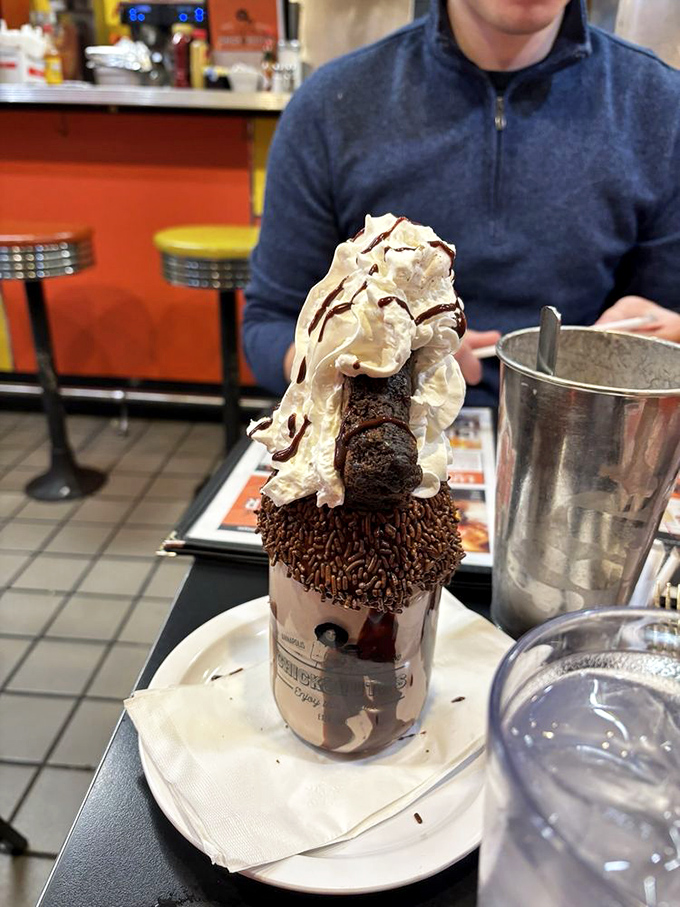 This isn't just a milkshake&mdash;it's performance art with sprinkles. Drinking it burns exactly one-tenth of the calories it contains.