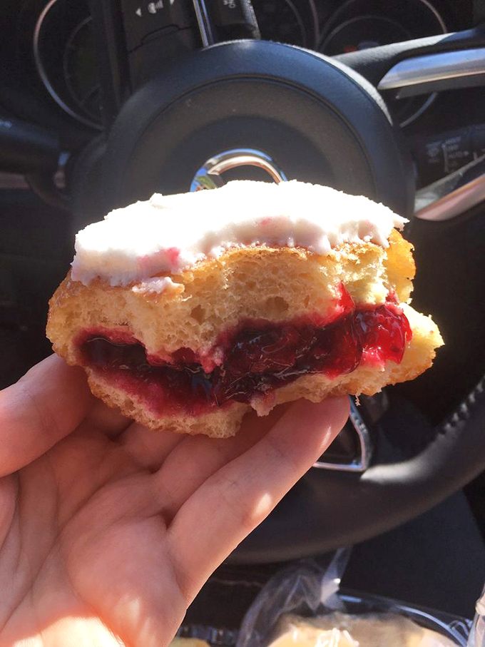 This berry-filled donut isn't just breakfast; it's what your morning has been training for its entire life.