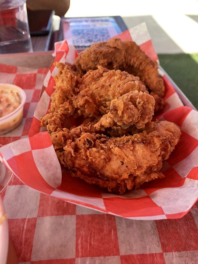 These aren't just chicken tenders&mdash;they're crispy golden wands that transform your ordinary day into something special. The dipping sauces are the magic potions.