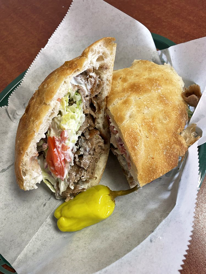 A gyro sandwich that doesn't know the meaning of moderation. This isn't a meal&mdash;it's a commitment to excellence and afternoon naps.