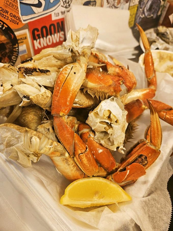 Dungeness crab: Seattle's edible mascot, served without pretense. Nature's puzzle box filled with sweet rewards for those willing to work.