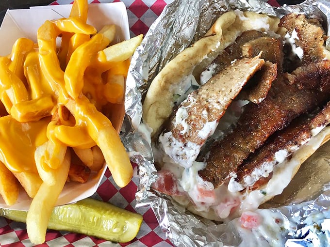 Fries that achieve the golden ratio of crispy exterior and fluffy interior&mdash;the perfect supporting actor to the gyro's star performance.