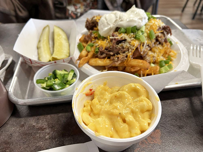 Loaded fries, creamy mac and cheese, and fresh garnishes. Barbecue joints that nail the sides deserve a special place in the culinary hall of fame.
