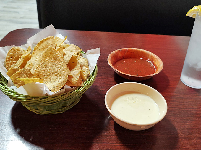 Chips and two dips&mdash;like bringing both your fun friend and your sophisticated friend to the same party. Double the fun, double the flavor.