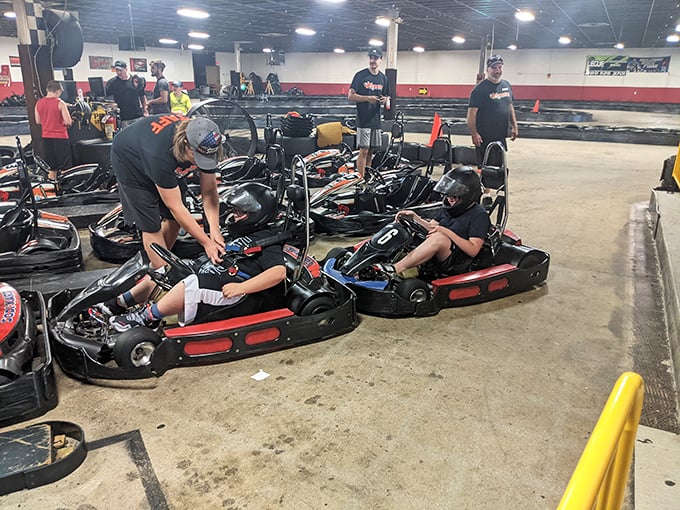 These track guardians aren't just timing laps—they're orchestrating symphony of engines where everyone gets to play conductor for their own kart.