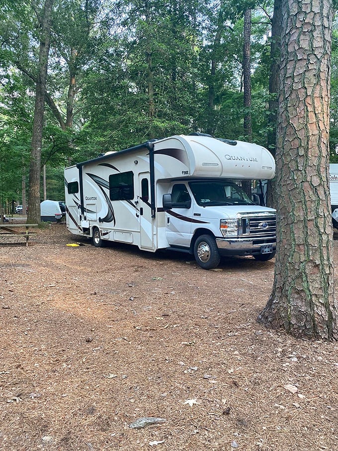 Glamping goes next level when your RV is nicer than most apartments and comes with a 3,900-acre backyard.