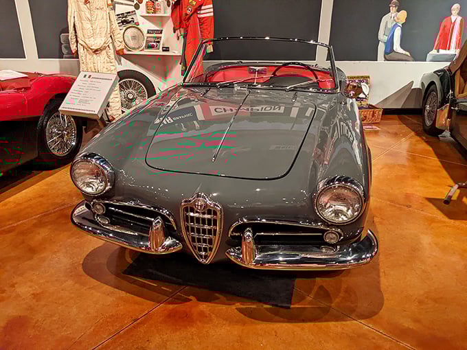 Italian passion meets mechanical precision. This Alfa Romeo's curves would make Sophia Loren jealous—automotive sculpture that happens to move.