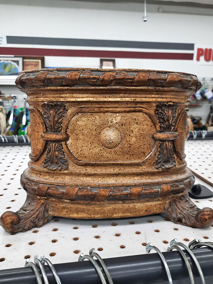 Not just a decorative pedestal&mdash;a time capsule from someone else's era. Ornate details speak of craftsmanship rarely seen in today's mass production.