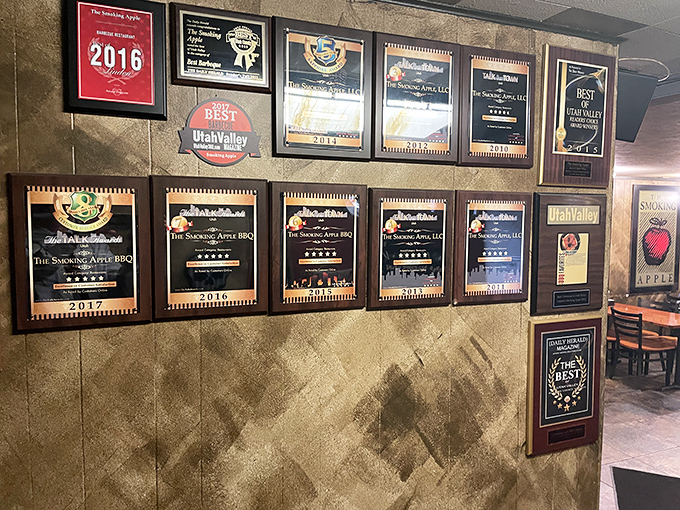 The wall of accolades says what words cannot&mdash;these folks have been making meat magic for years. Trophy collecting isn't just for athletes anymore.