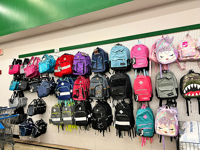 Backpack heaven for students of all ages. That shark design might just make Monday mornings slightly less terrifying.