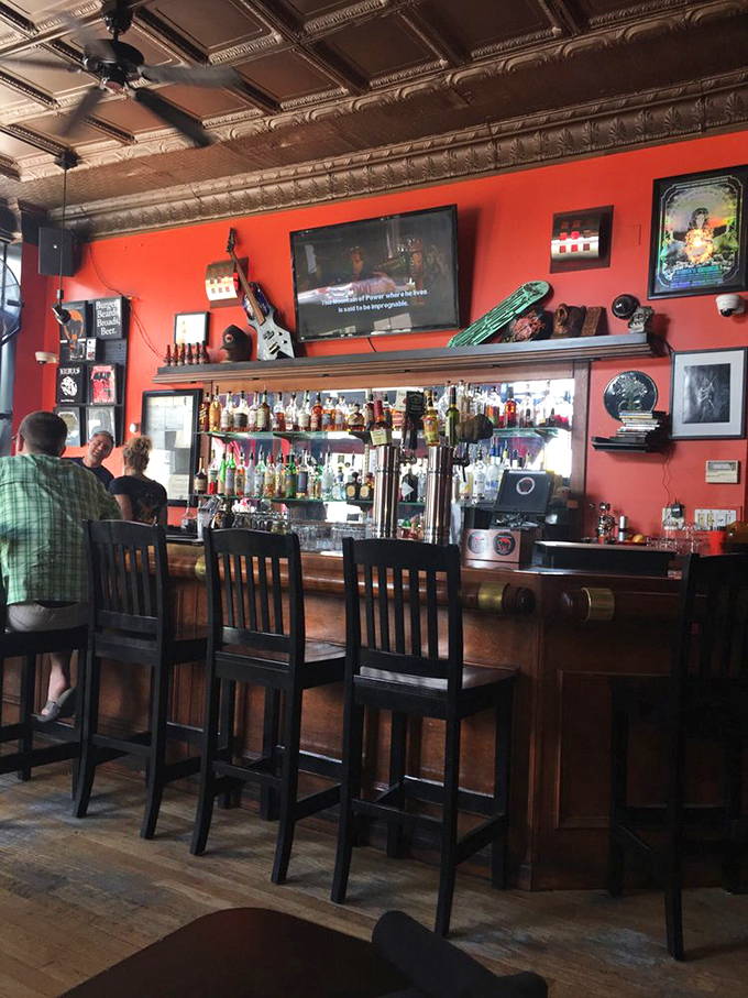 The bar area serves as command central for liquid refreshment, with enough spirits to satisfy everyone from weekend warriors to seasoned connoisseurs.