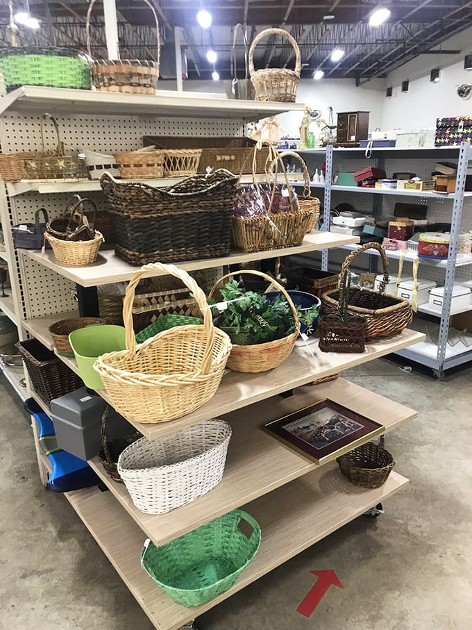 Basket paradise for those who believe organization is just finding prettier containers to hold all your stuff.