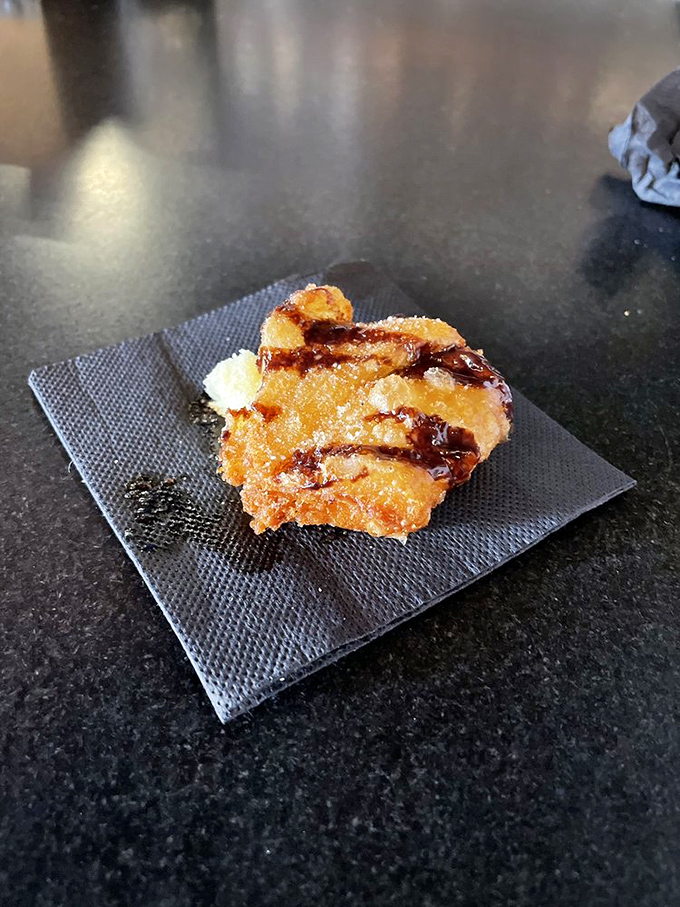 This isn't just a beignet&mdash;it's a sweet little morsel of joy that proves The Hangry Bison knows its way around dessert too.